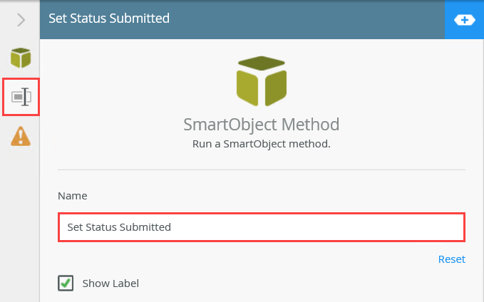 13. Add a SmartObject Method Step to Update the Status